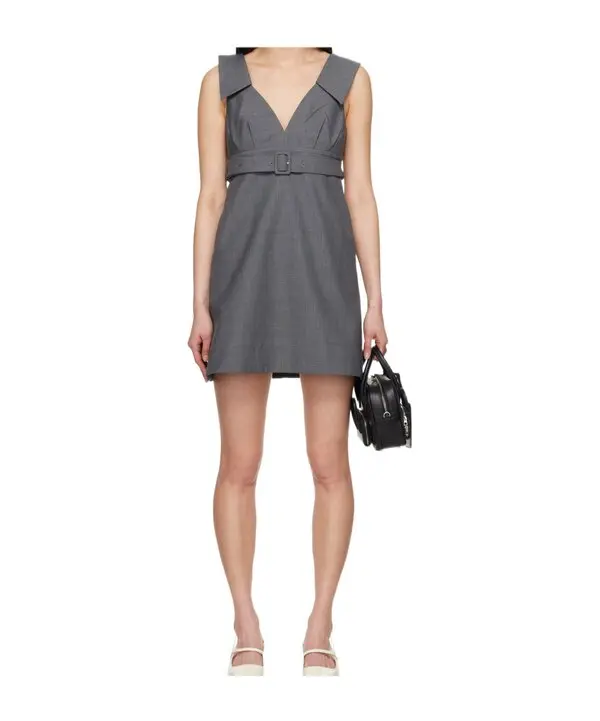 SHUSHU/TONG Belted Mini Dress