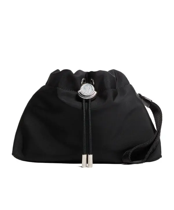Moncler Drawstring Pouch With Detachable Wrist Strap - Black