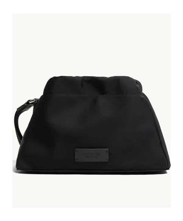 Moncler Drawstring Pouch With Detachable Wrist Strap - Black