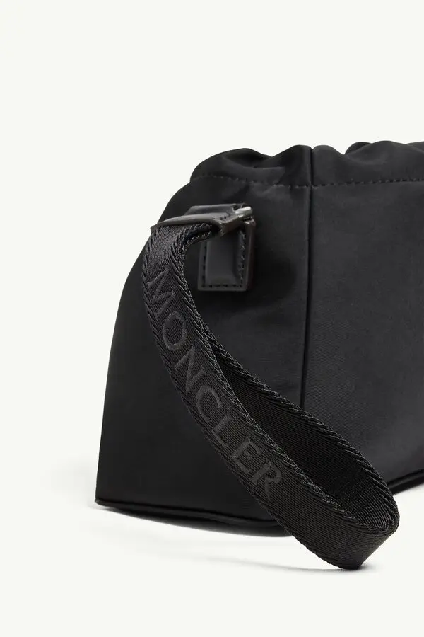 Moncler Drawstring Pouch With Detachable Wrist Strap - Black