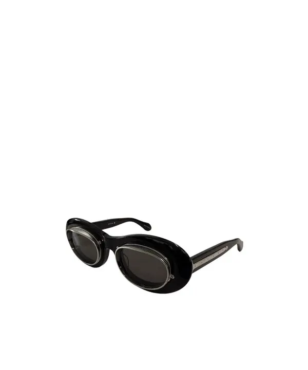 Matsuda 10604h Oval Frame Sunglasses - Black