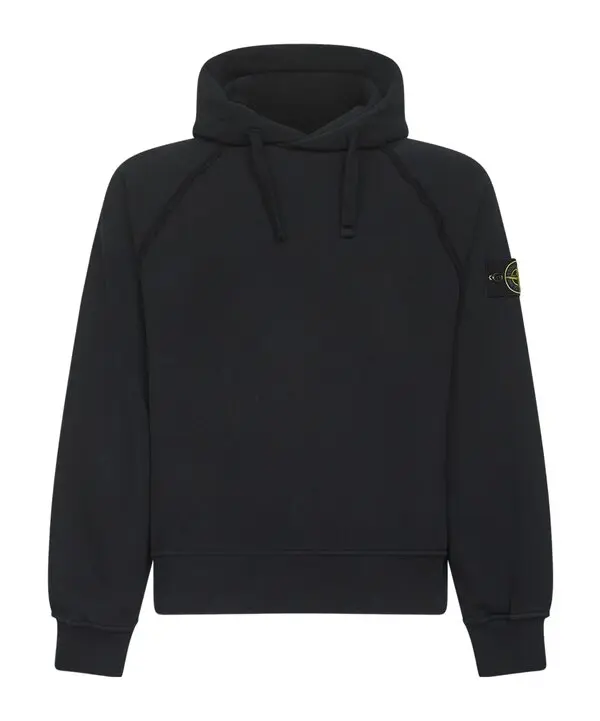 Stone Island Garment Dyed Cotton Hoodie