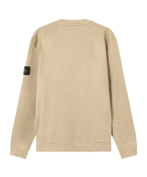 Stone Island Logo-patch Cotton Sweatshirt - Desert