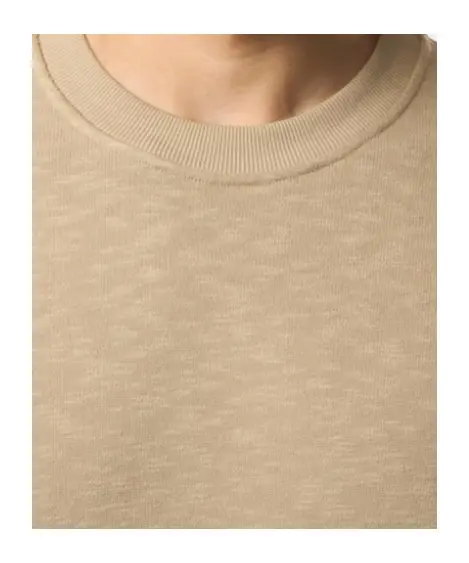Stone Island Logo-patch Cotton Sweatshirt - Desert