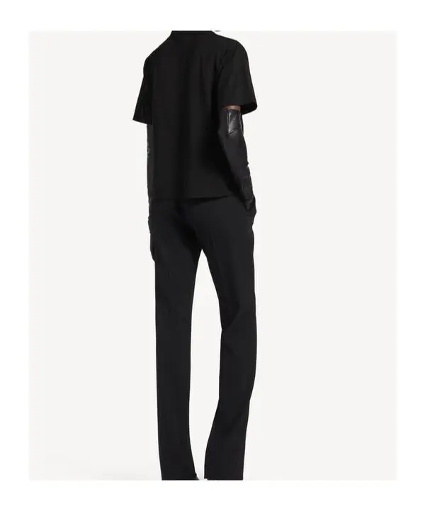 Balenciaga Graphic Printed Crewneck T-shirt - Black