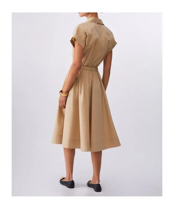 Liu Jo Belted Shirt Dress - Cappuccino