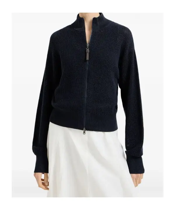Brunello Cucinelli Cropped Zip-up Cardigan