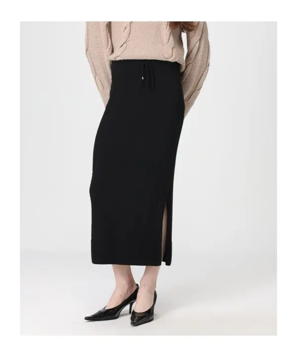 Ermanno Scervino Elasticated Waist Skirt With Slit Detail
