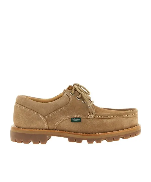 Paraboot Suede Lace-up Derby Shoes - Brown