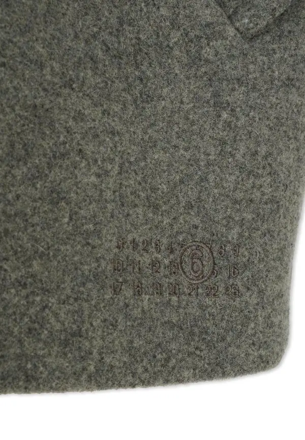 MAISON MARGIELA Embroidered Logo V-neck Waistcoat