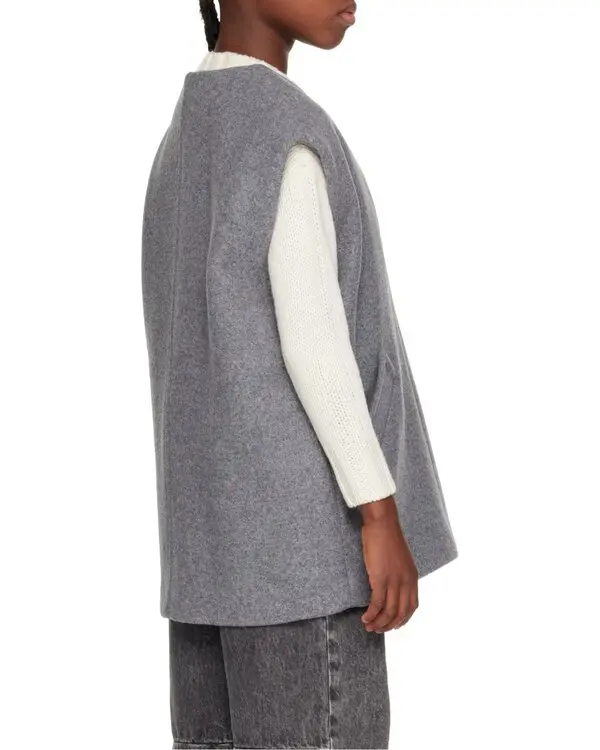 MAISON MARGIELA Embroidered Logo V-neck Waistcoat