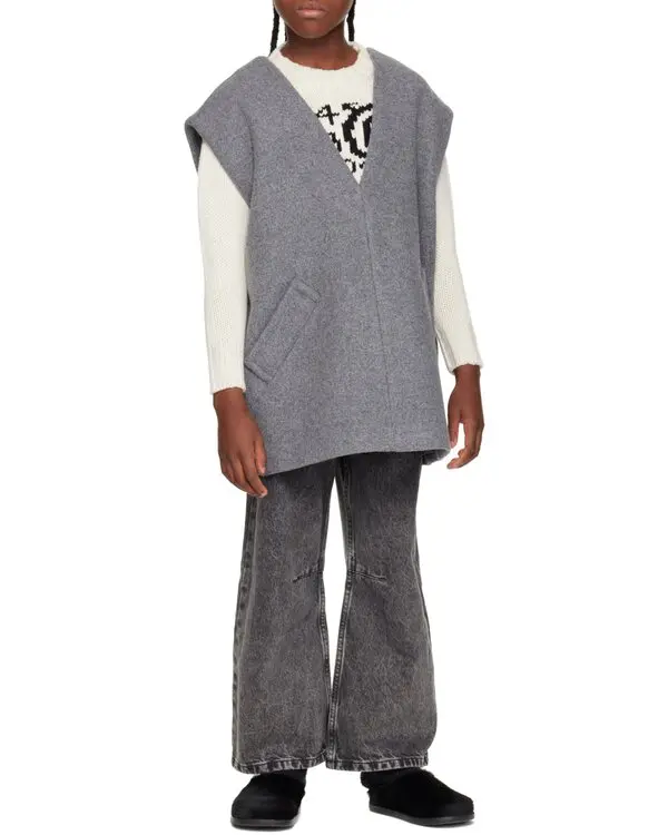MAISON MARGIELA Embroidered Logo V-neck Waistcoat