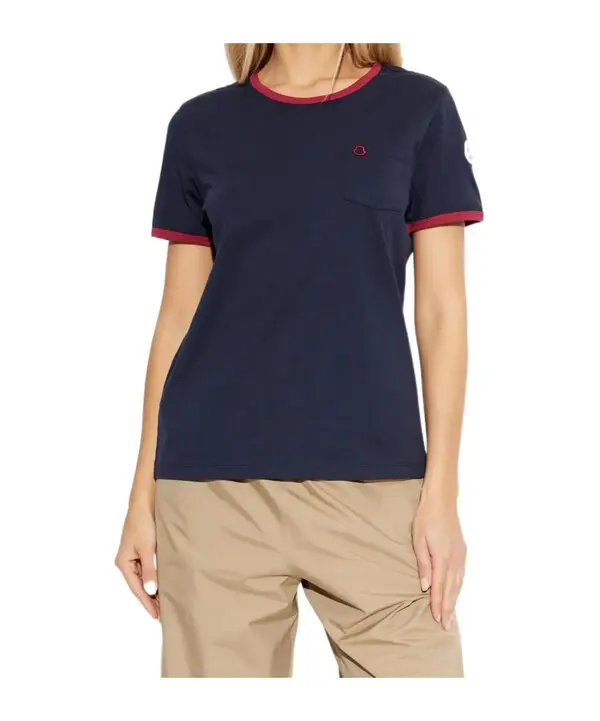 Moncler Embroidered Logo Crewneck T-shirt - Color