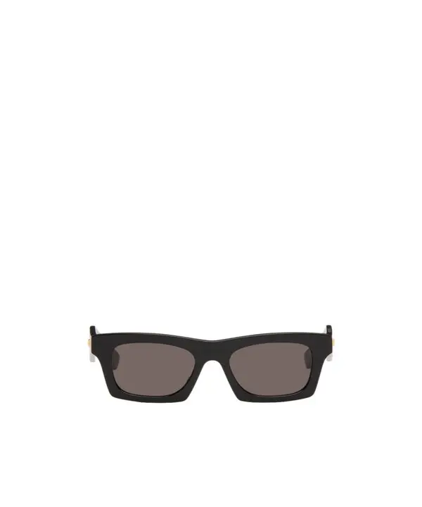 Bottega Veneta Rectangle Frame Sunglasses - Black