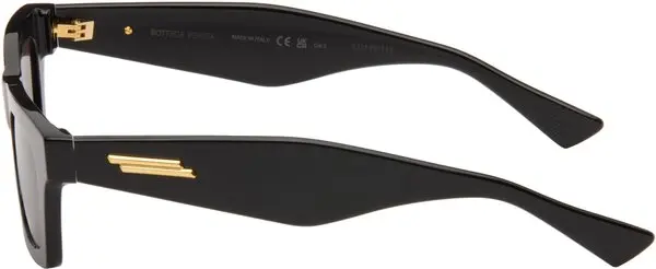Bottega Veneta Rectangle Frame Sunglasses - Black