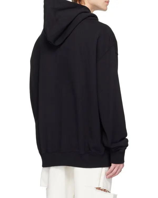 MAISON MARGIELA Logo Print Hoodie - Black