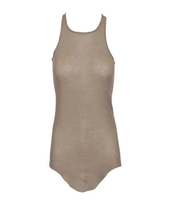 Rick Owens Fitted Ribbed Tank Top - Nude