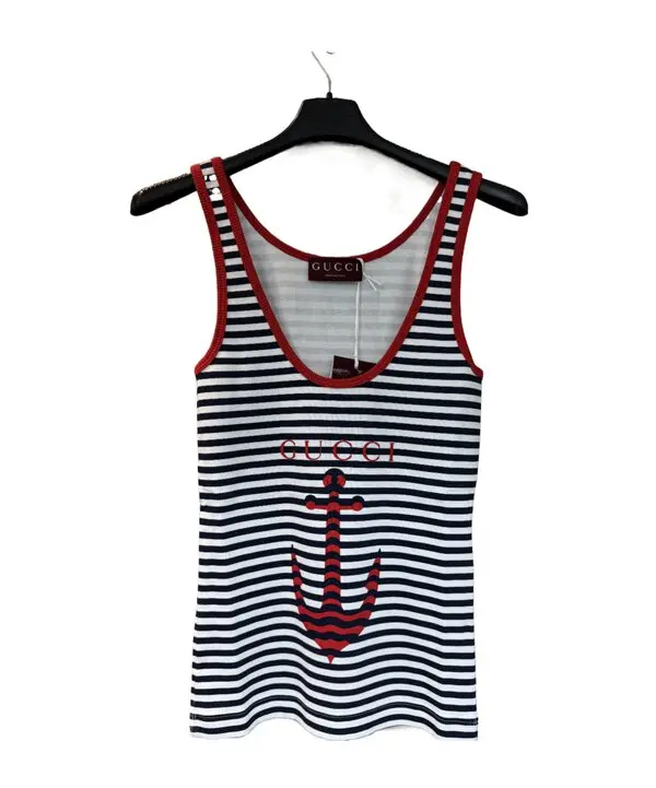 Gucci Striped Sleeveless Top - No