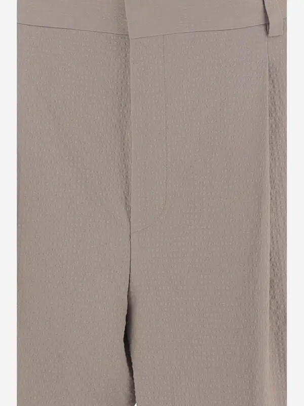 Hugo Boss Textured Shorts With Belt Loops