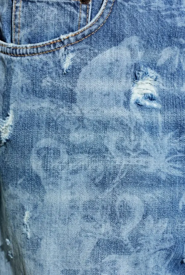 Dsquared2 Distressed Baggy Jeans With Logo Detail