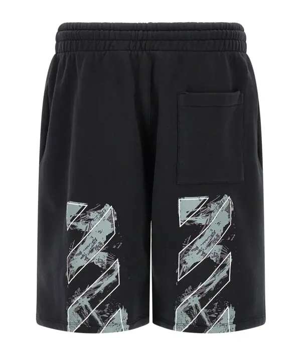 Off-White Paint Diag Skate Bermuda Shorts