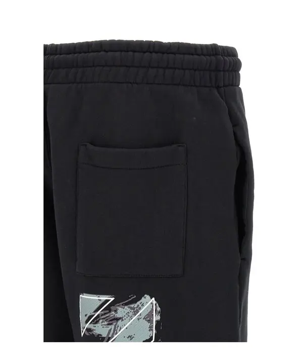 Off-White Paint Diag Skate Bermuda Shorts