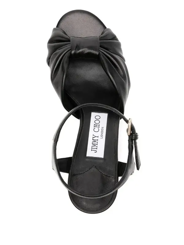 JIMMY CHOO Heloise 80 Platform Sandals - Black