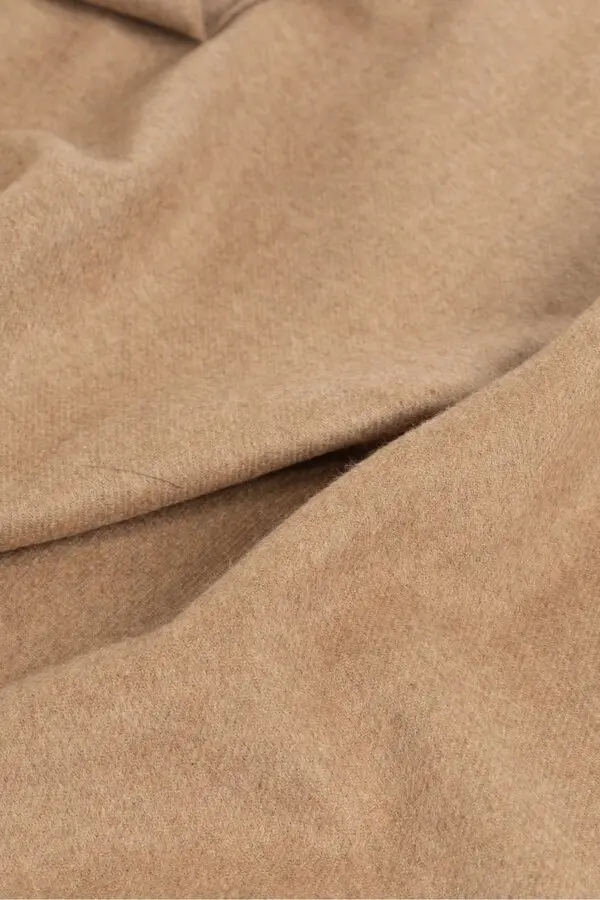 Giorgio Armani Logo Embroidered Fringed Scarf - Nude