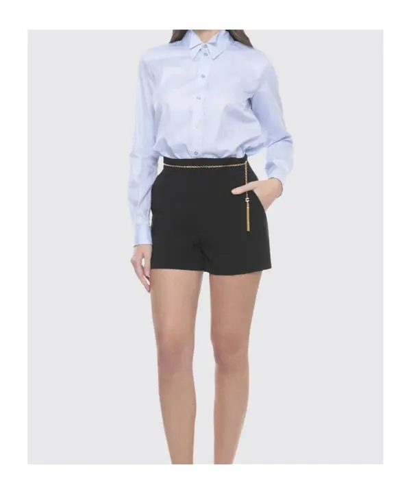 Elisabetta Franchi Embroidered Logo Shirt - Light Blue