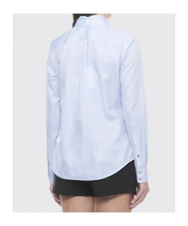 Elisabetta Franchi Embroidered Logo Shirt - Light Blue