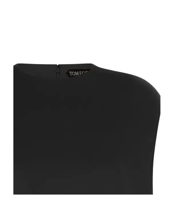 TOM FORD Asymmetric Draped Mini Dress
