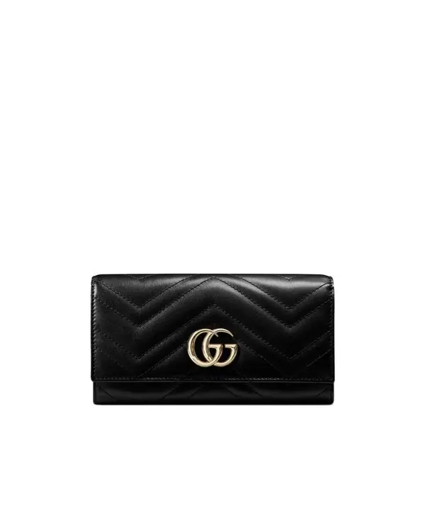 Gucci Gg Marmont Continental Wallet - Black