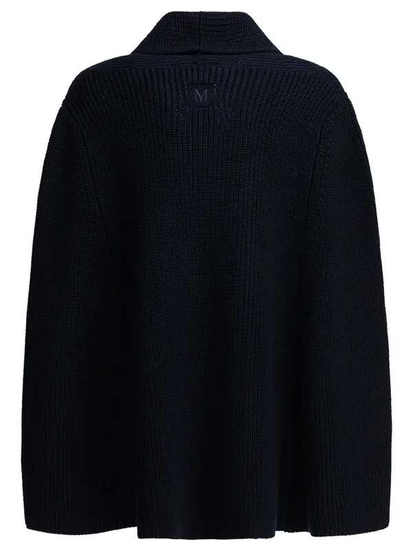 Max Mara Button-up Knit Cape