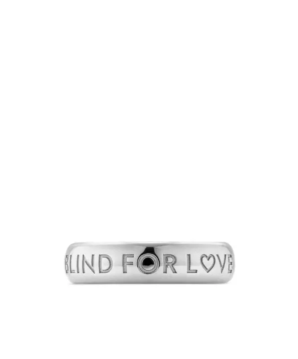 Gucci Blind For Love Ring - Silver