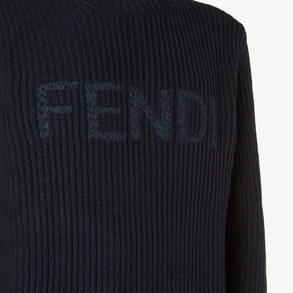 Fendi Embroidered Logo Long-sleeved Sweater