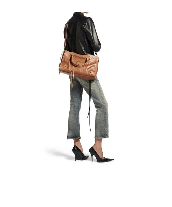 Balenciaga Le City Medium Tote Bag - Camel