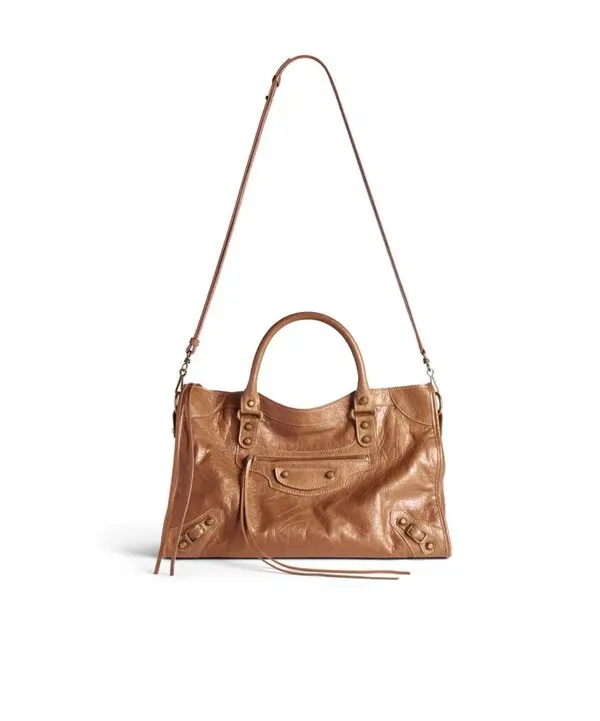 Balenciaga Le City Medium Tote Bag - Camel