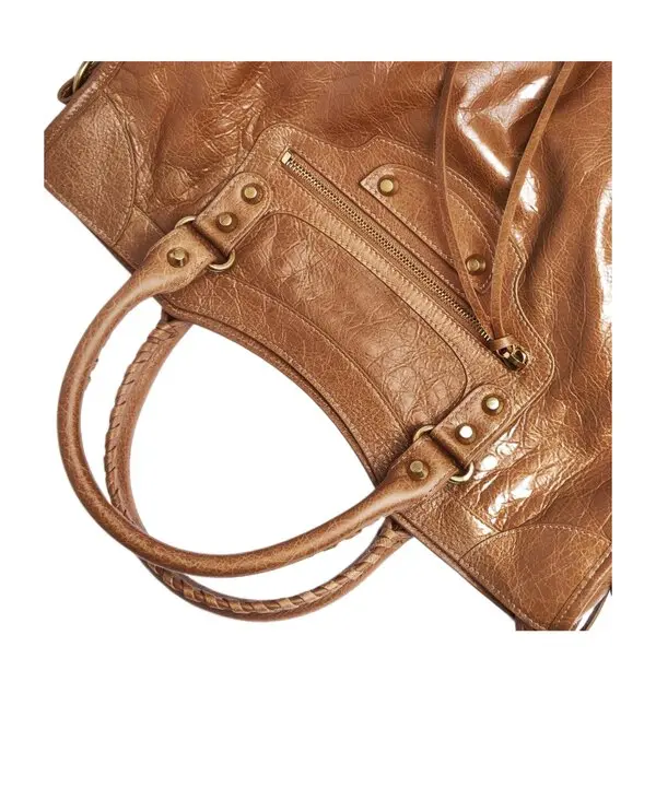 Balenciaga Le City Medium Tote Bag - Camel