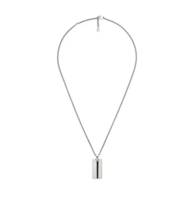 Gucci Engraved Diamante Pendant Necklace