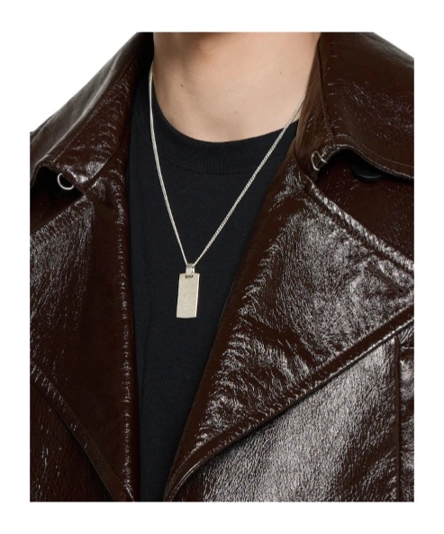 Gucci Engraved Diamante Pendant Necklace