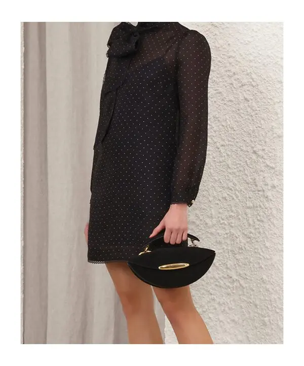 Zimmermann Dream Mini Dress With Pussybow Necktie