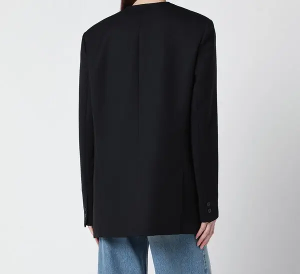 THE FRANKIE SHOP Collarless Single-breasted Blazer