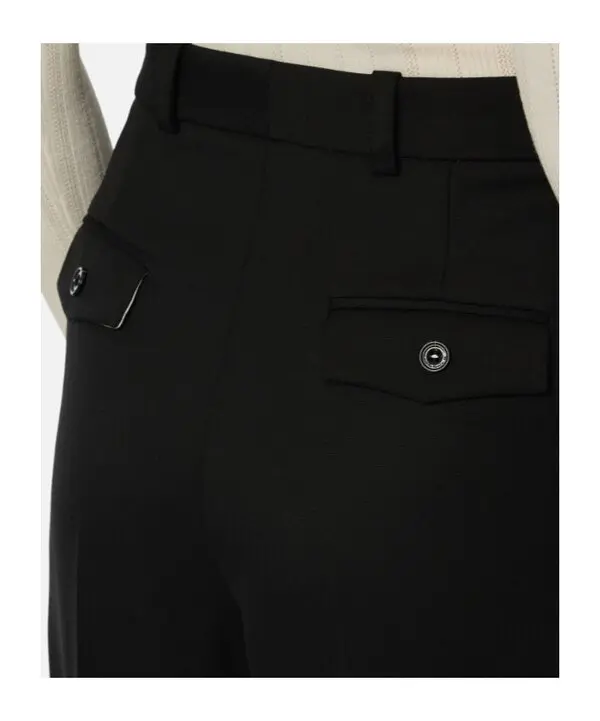 Elisabetta Franchi Pleat Detailed Straight-leg Trousers - Black