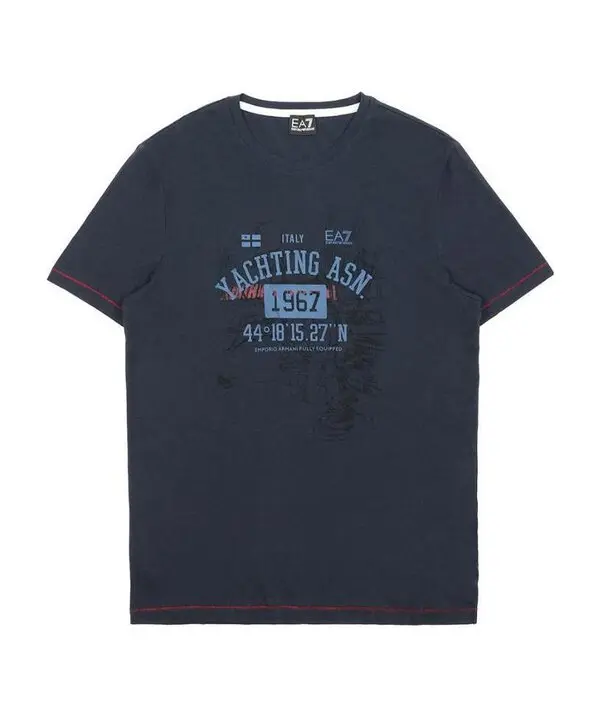 EA7 Round-necked Logo T-shirt