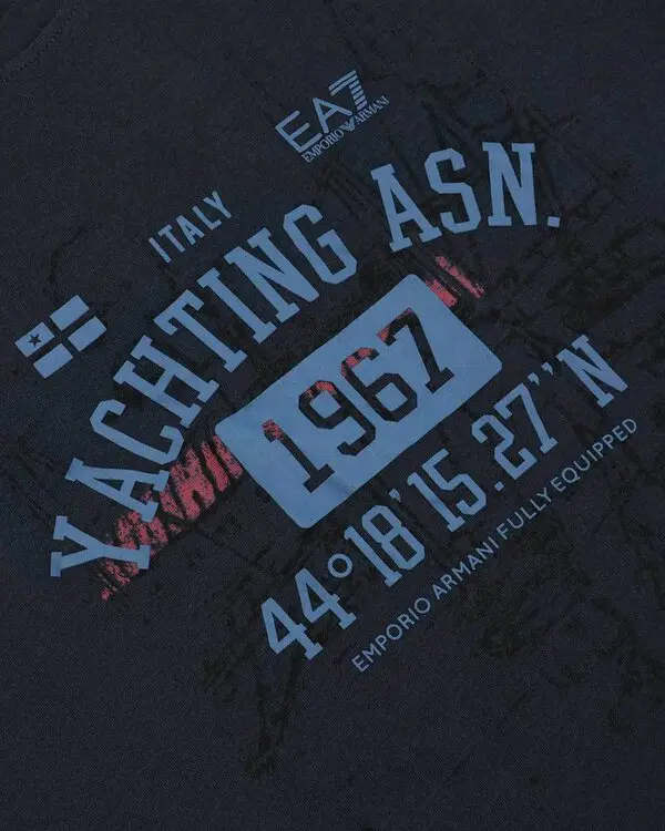 EA7 Round-necked Logo T-shirt