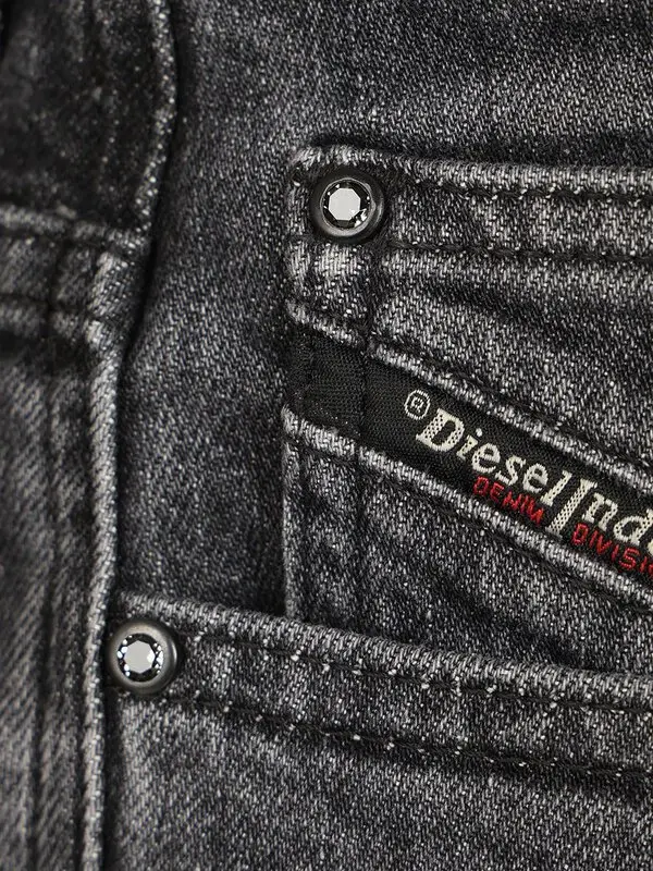DIESEL® Logo Patch Jeans - Black