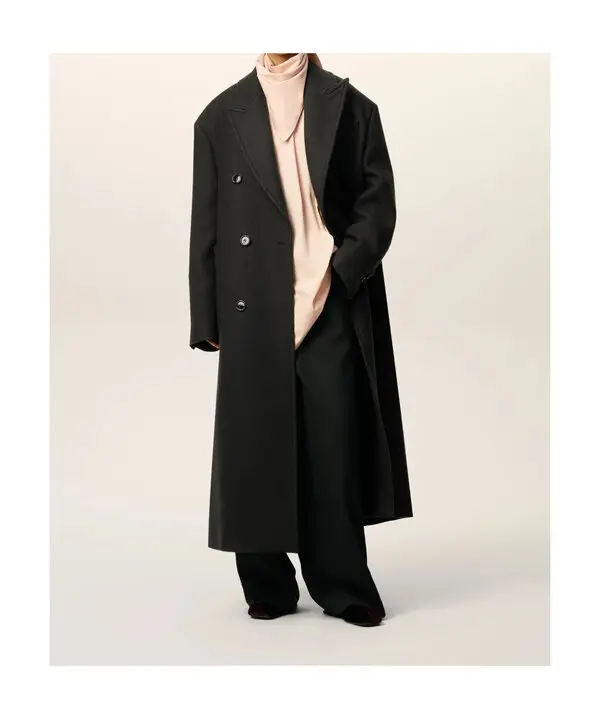 AMI Paris Double-breasted Long Coat