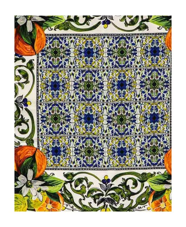 Dolce & Gabbana Printed Silk Scarf
