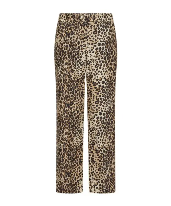 Marella Linen-blend Basketweave Trousers