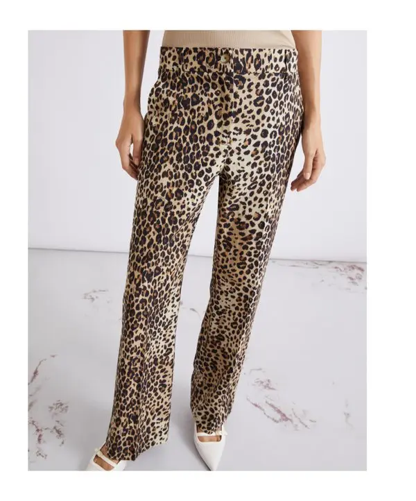 Marella Linen-blend Basketweave Trousers